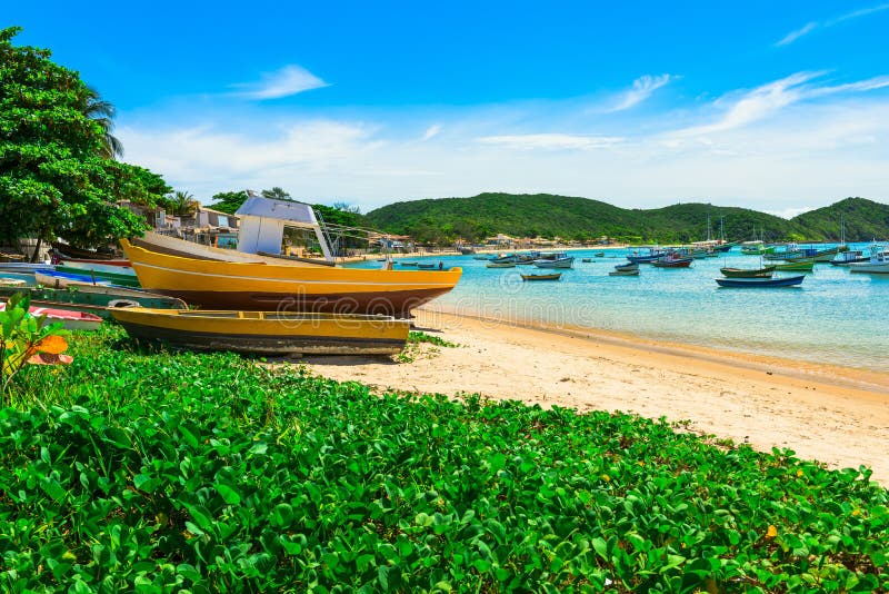 Armacaostrand in Buzios, Rio De Janeiro Stock Afbeelding - Image of ...