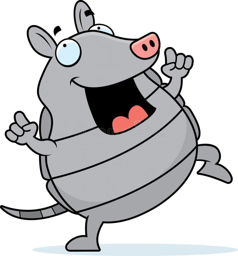 Armadillo Dancing stock vector. Illustration of gray - 13689063