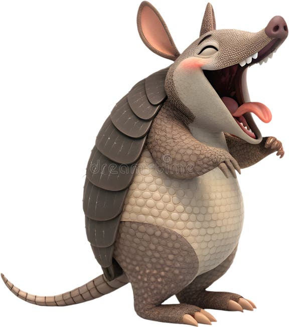 Armadillo Animal Features a Unique Armored Shell for Protection and ...