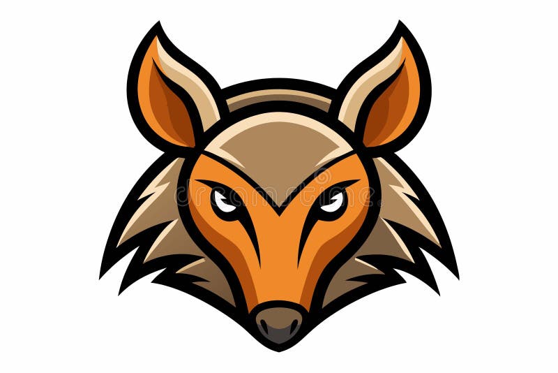 Armadillo Head Mascot Logo Design Vector Illustration Stock ...