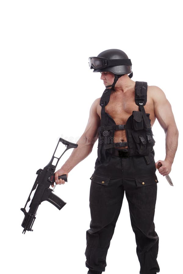 Armado imagem de stock. Imagem de injetores, cara, bala - 2023837