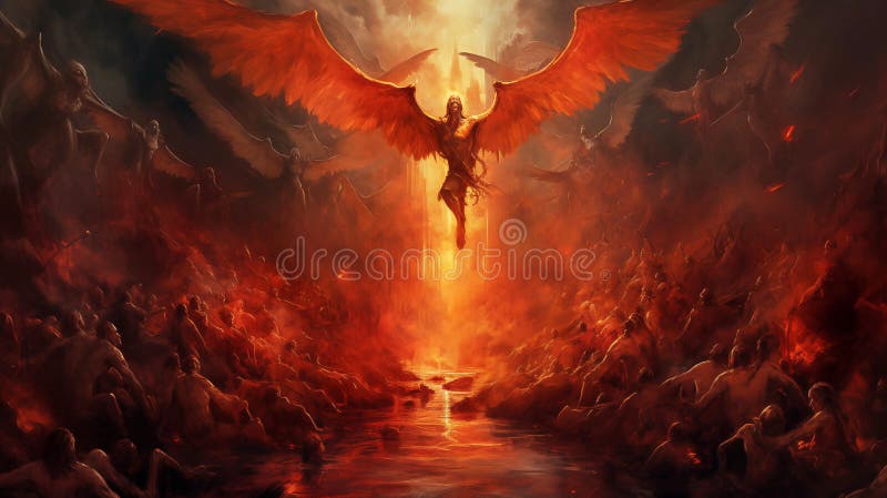 Armageddon the End of Devil Satan Stock Illustration - Illustration of ...