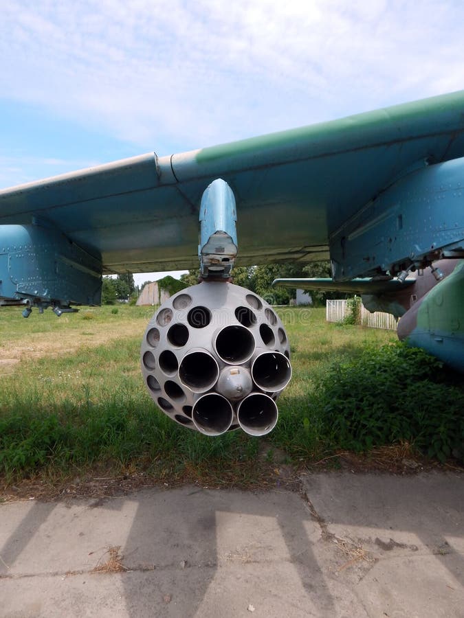 Armament of Aircraft and Helicopters Rockets Stock Image - Image of ...