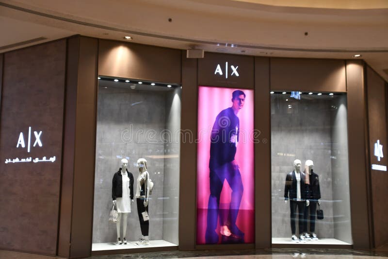 Armani Exchange Store at Mall of Qatar in Doha, Qatar Editorial Stock ...