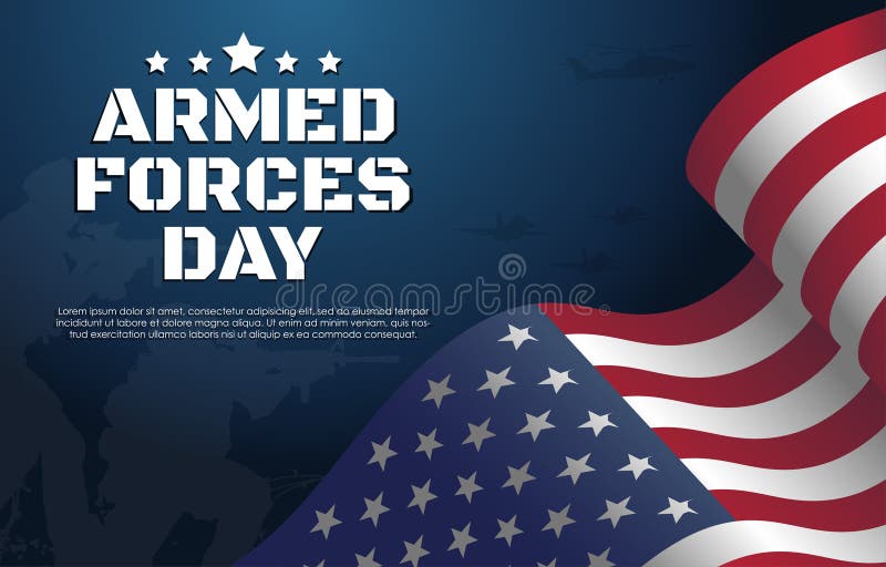 Armed Forces Day Celebration Background with Soldier Silhouette Concept ...