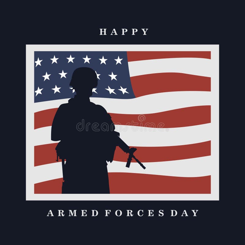 Armed Forces Day Poster Template Vector Stock Vector - Illustration of ...