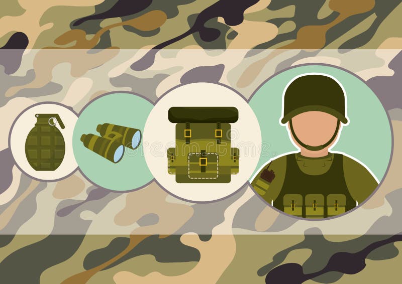 Armed forces design stock vector. Illustration of army - 63698783