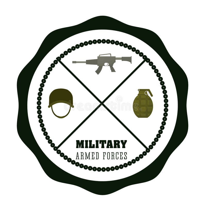 Armed forces design stock vector. Illustration of clipart - 63699285