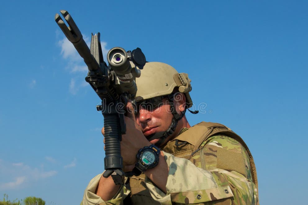 Armed military checkpoint editorial image. Image of combat - 28487955