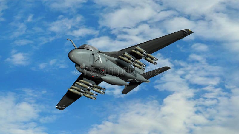 Armed Military Fighter Jet in Flight Stock Photo - Image of airshow ...