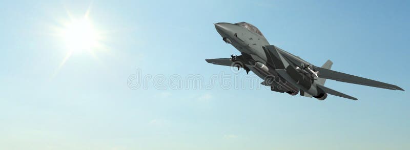 Armed Military Fighter Jet in Flight Stock Photo - Image of isolated ...