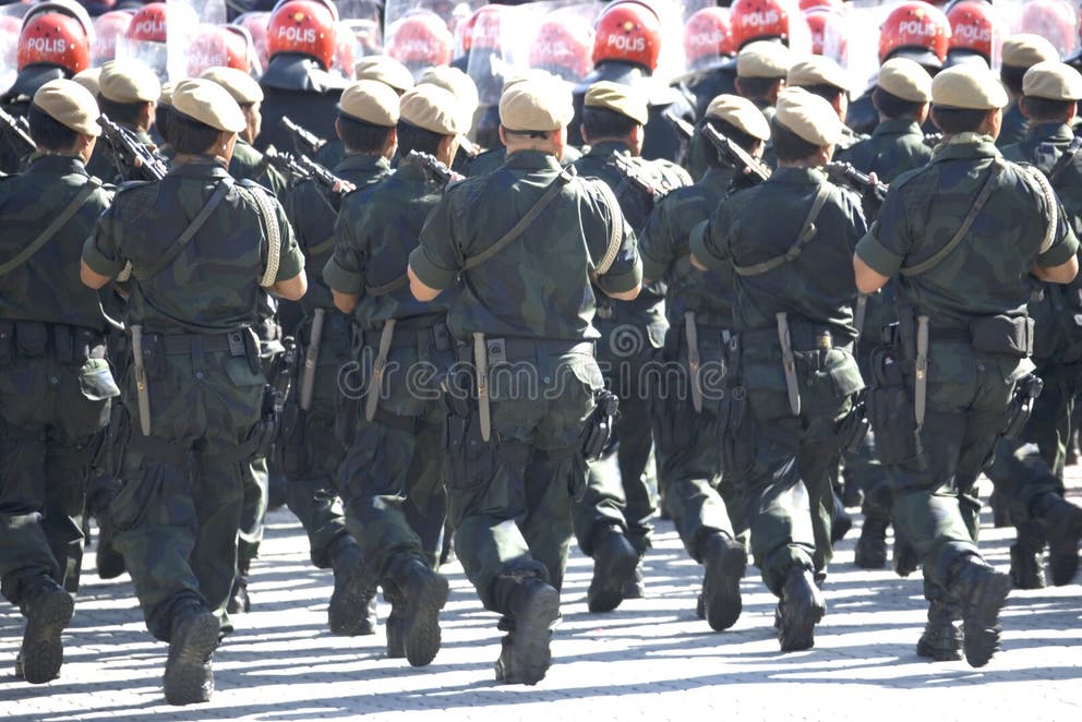 Armed Police Marching stock image. Image of forces, march - 3100029