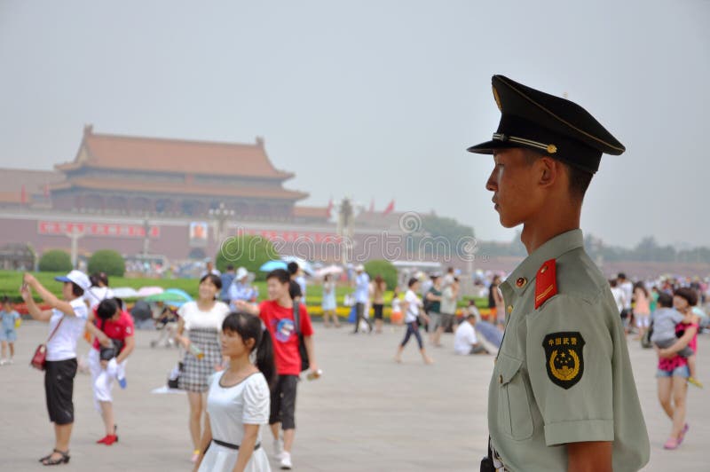 Chinese policeman editorial stock image. Image of security - 16964349