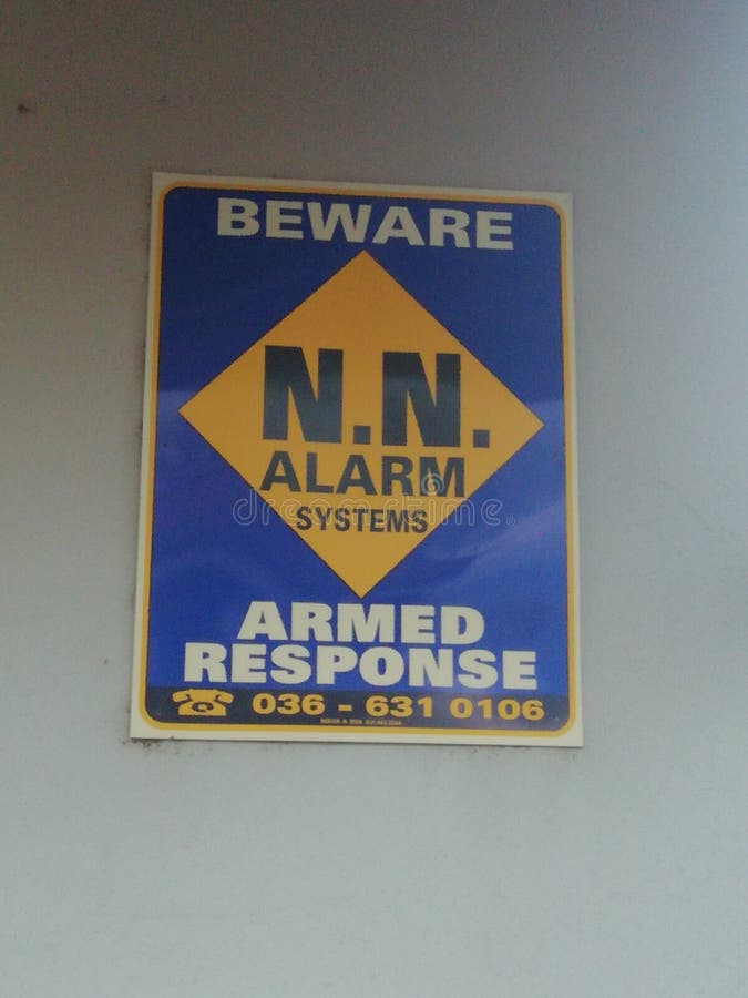 Armed Response Poster editorial stock image. Image of warning - 140523294