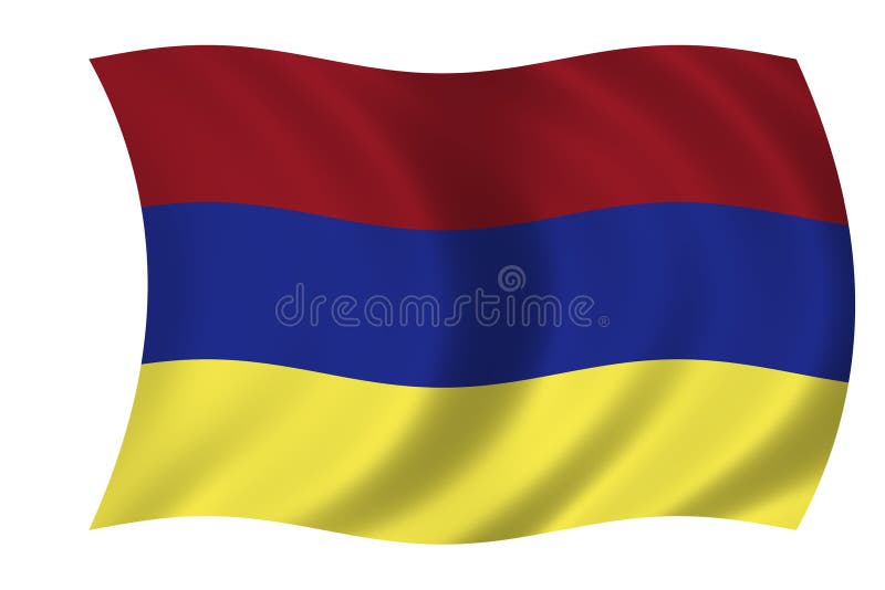 Armeense vlag stock illustratie. Illustration of streep - 60497