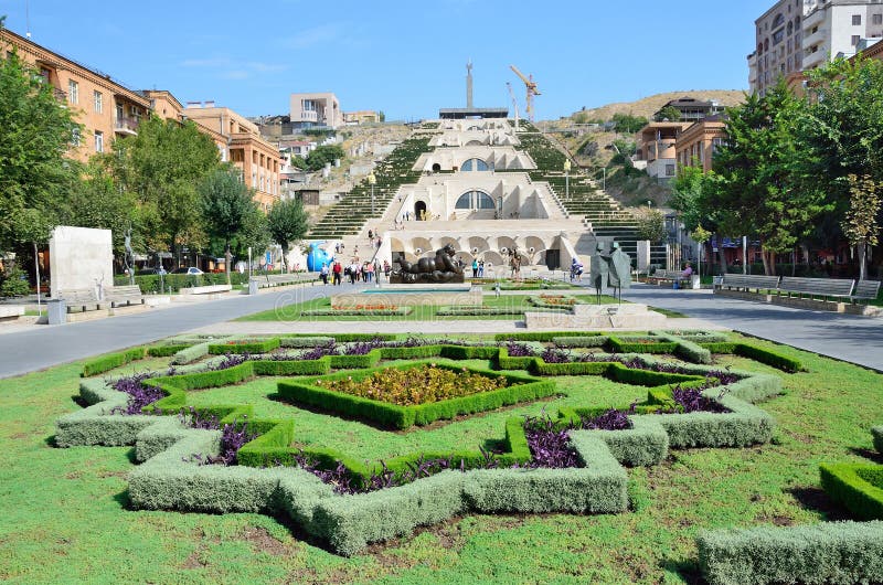 Armenia, the Sights of Yerevan, Cascade Editorial Photo - Image of ...