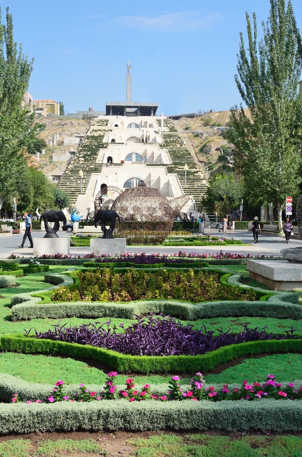 Armenia, the Sights of Yerevan, Cascade Editorial Photo - Image of ...