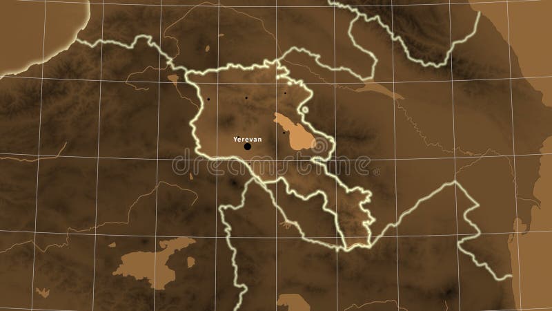 Armenia - Tint. Composition, Borders Stock Illustration - Illustration ...