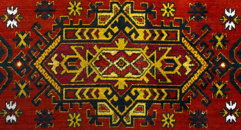 Ancient Armenian Carpet Pattern Stock Image - Image of colorful, colour ...
