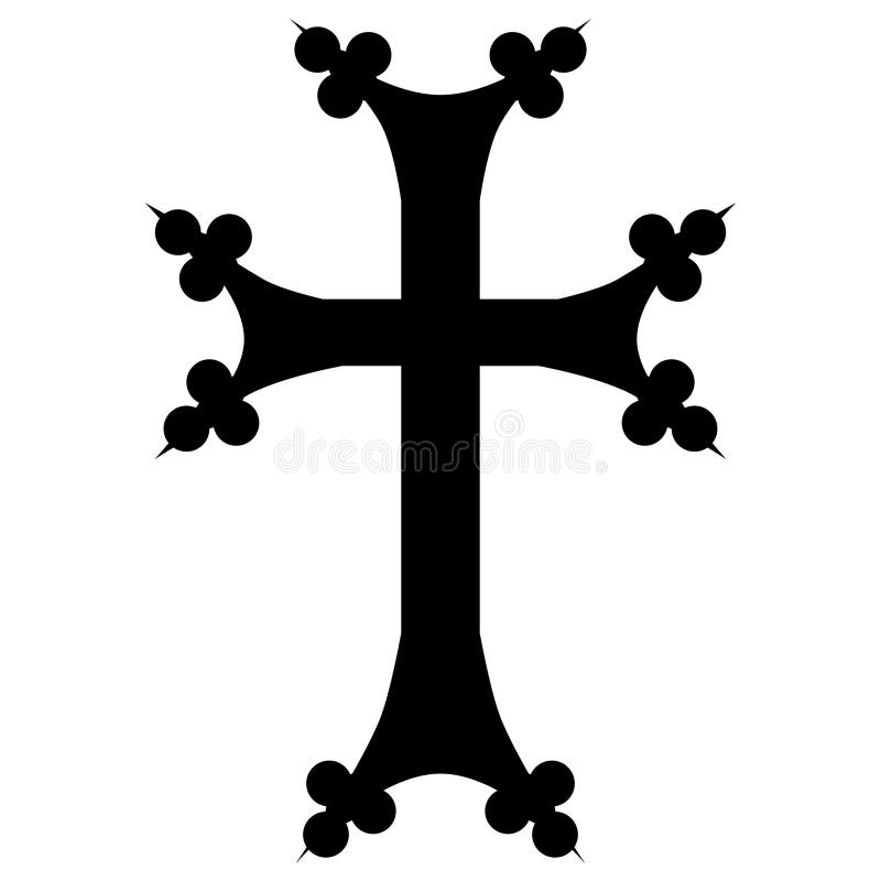 Armenian cross stock vector. Illustration of style, shape - 286543487