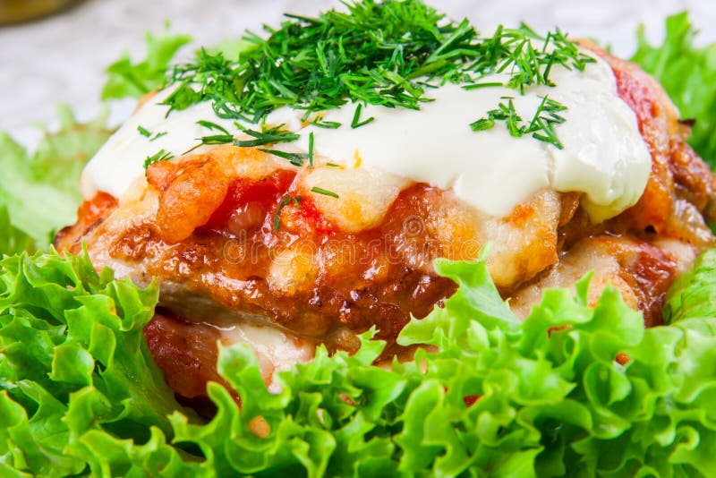 Armenian Kyufta Baked with Cheese Stock Image - Image of meal, bowl ...