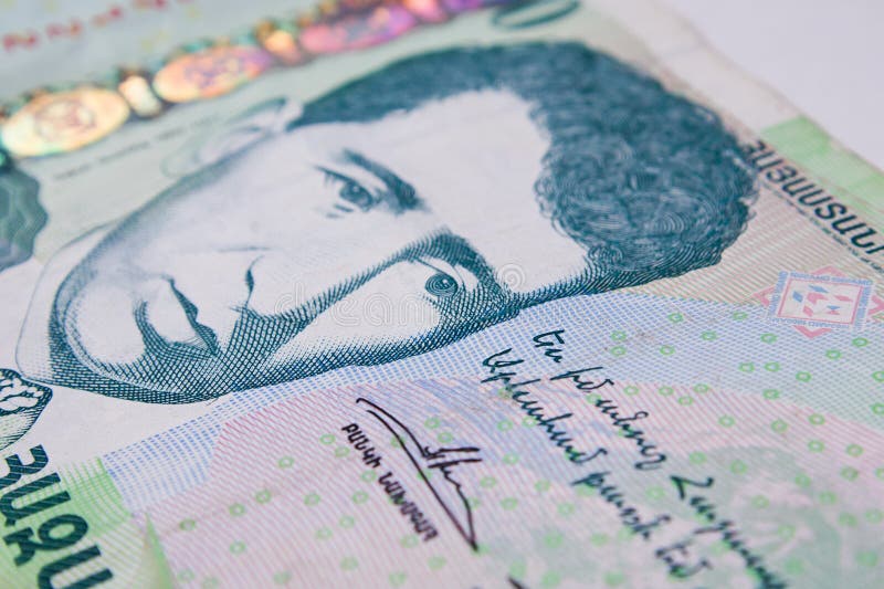 Armenian Money Dram Banknotes Stock Image - Image of financial, armenia ...