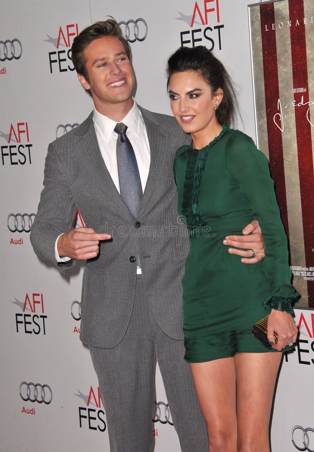 Armie Hammer, Elizabeth Chambers Editorial Stock Photo - Image of smith ...