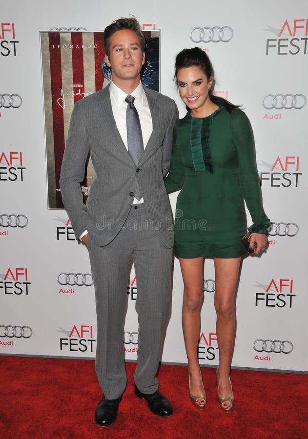 Armie Hammer, Elizabeth Chambers Editorial Photography - Image of ...