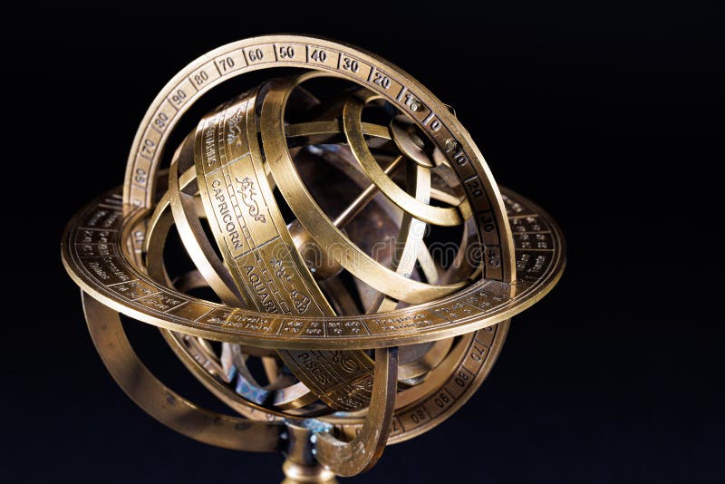 Armillary Sphere - Astrolabe Globe Stock Image - Image of earth ...