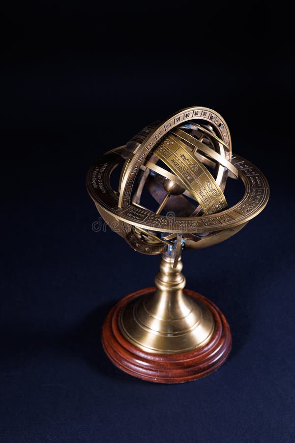 Armillary Sphere - Astrolabe Globe Stock Photo - Image of macro, sphere ...