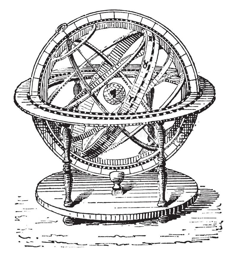 Armillary Sphere Drawing Stock Illustrations – 9 Armillary Sphere ...