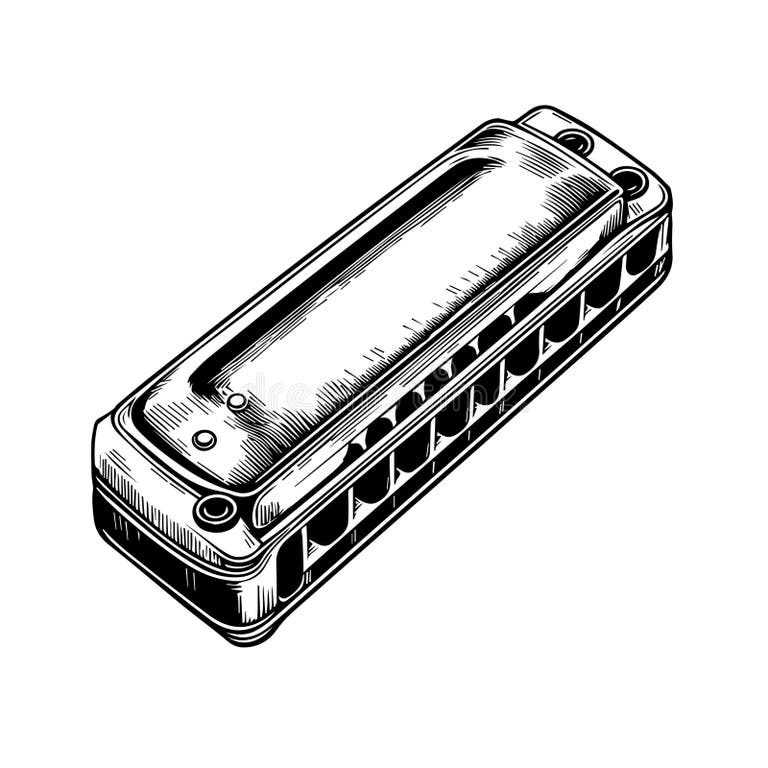 Harmonica Coloring Stock Illustrations – 65 Harmonica Coloring Stock ...