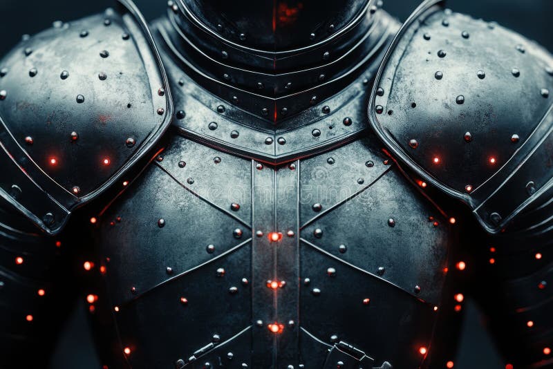 Detailed View of a Medieval Knight S Armor with Intricate Design and ...