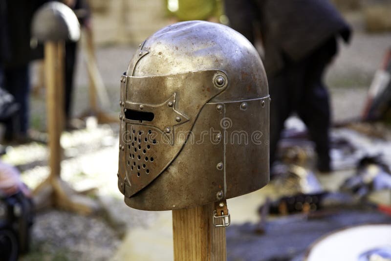 Armor medieval helmets stock photo. Image of army, equipment - 171219060