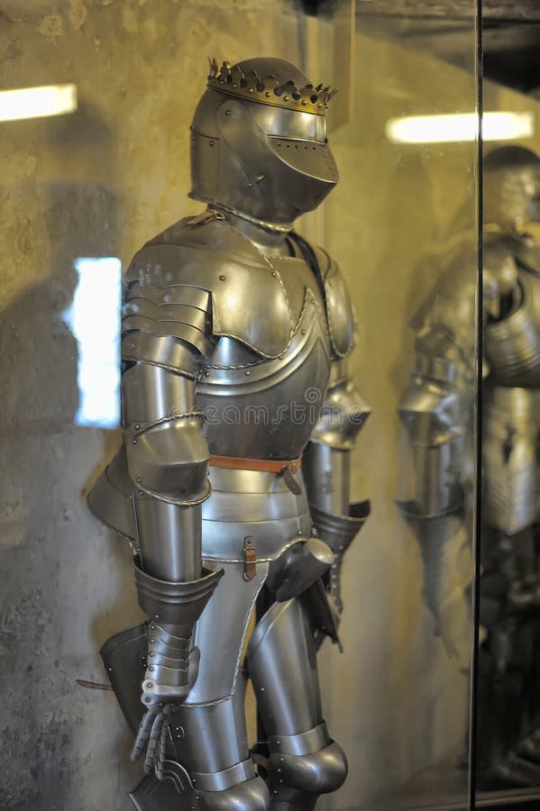 Armor of Medieval Knights at the Museum Stock Image - Image of combat ...