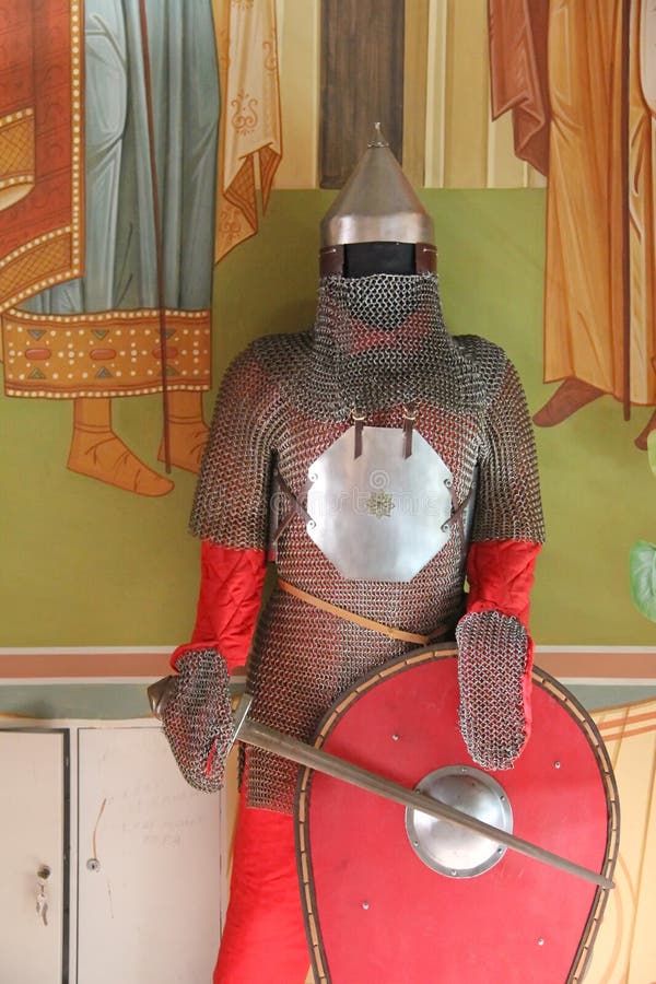 Armor of a Medieval Warrior in Chain Mail Stock Image - Image of beauty ...