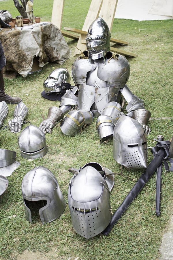 Armor medieval weapons stock image. Image of medieval - 43978631