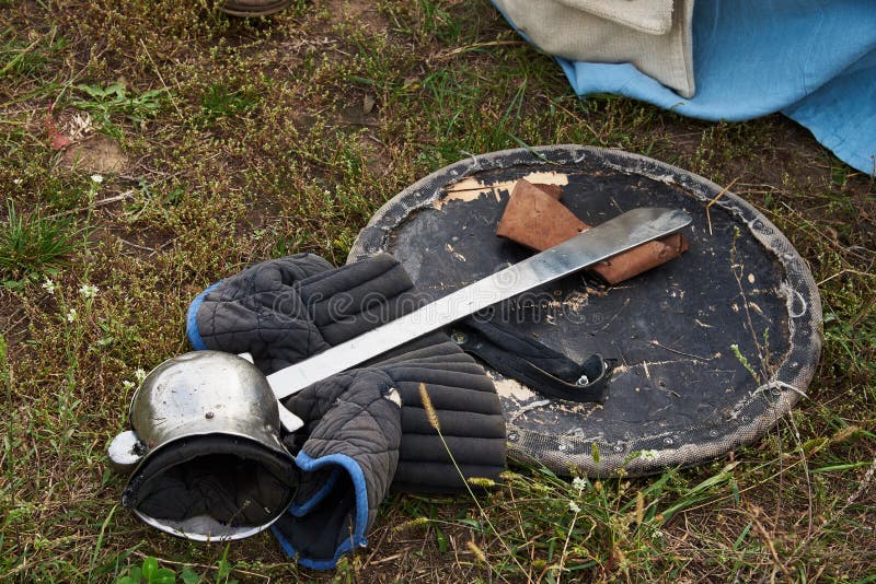 Armor of Participants in the Competition for the Medieval Battle Stock ...