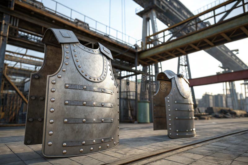 Armor Plates Industrial Metal Background â€ Steampunk Style Design ...