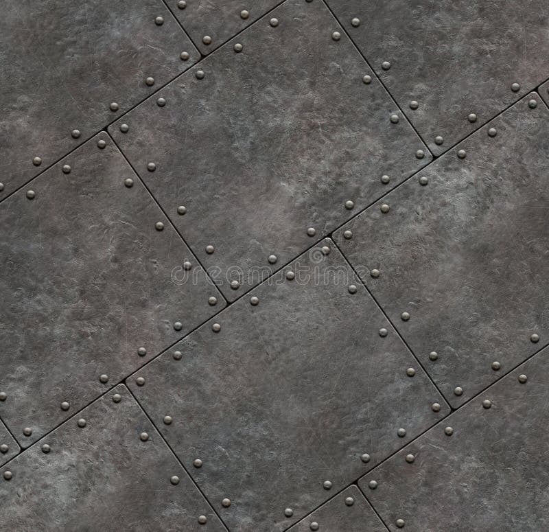 Rustic Armor Plates Rivets 3d Metal Background Stock Photos - Free ...