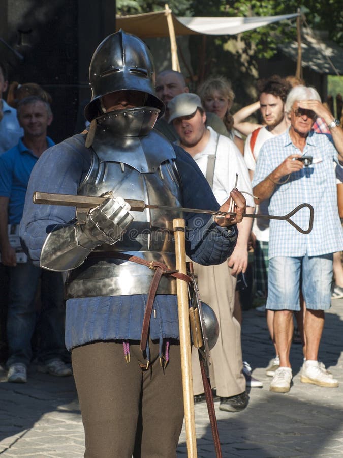 Medieval Knight Armor Suit Presentation Editorial Photography - Image ...