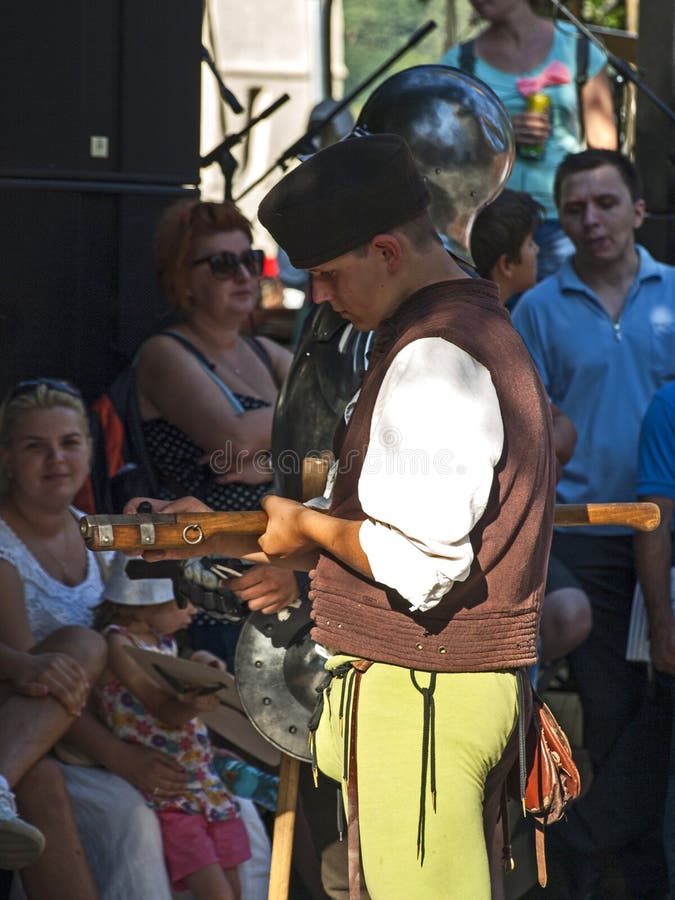 Medieval Rifleman Suit Presentation Editorial Stock Photo - Image of ...