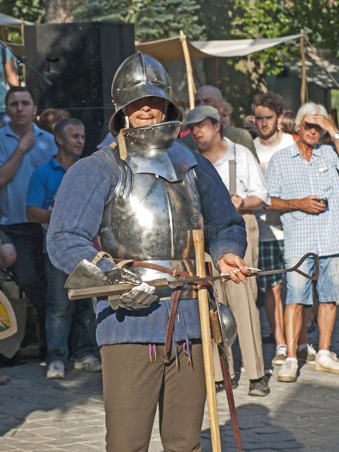 Medieval Knight Armor Suit Presentation Editorial Stock Photo - Image ...