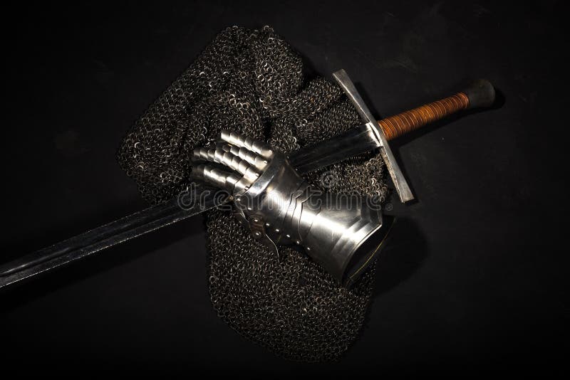 Armor and sword stock image. Image of protection, longsword - 76254659