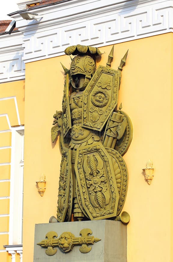 Armor wall sculpture stock image. Image of battle, column - 157298763