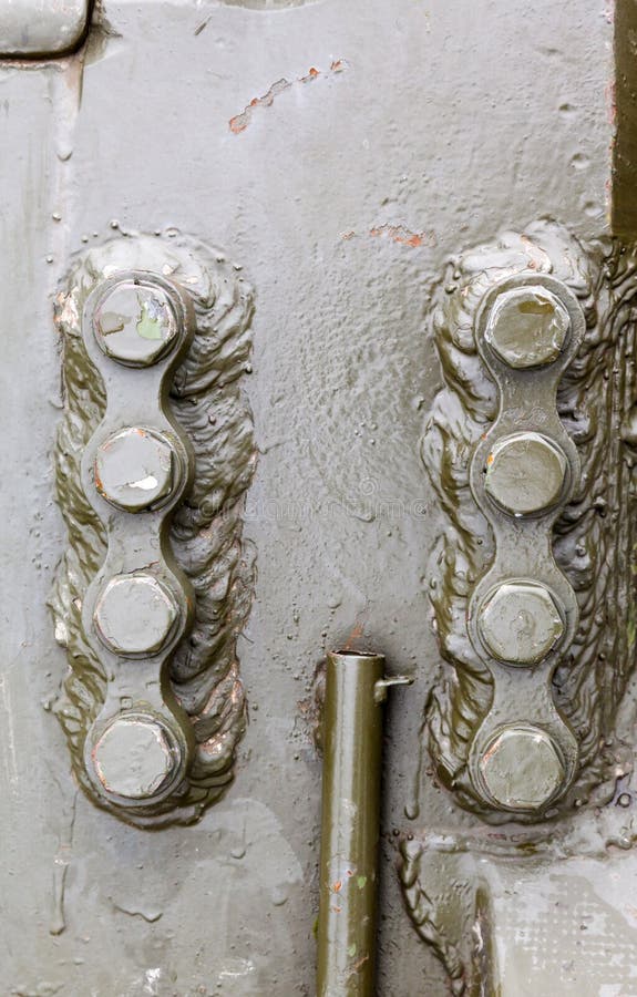 Armor and Welding Soviet Tank Stock Photo - Image of bulge, armour ...