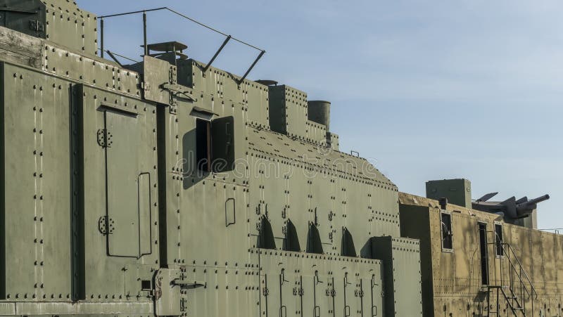 Armored Battle Train. Second World War. Armoured Train Displayed at the ...