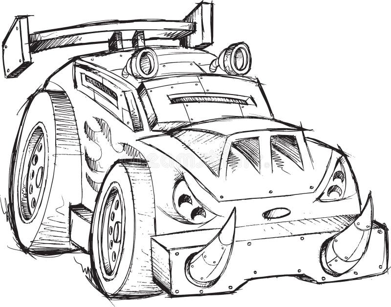 Armored Car Vehicle Sketch stock vector. Illustration of armored - 45952266