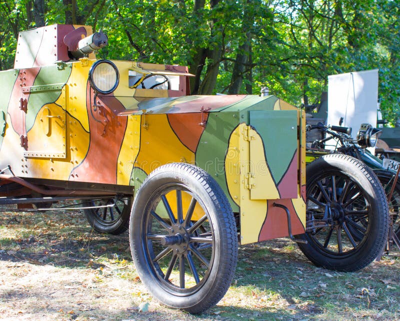 Armored Car From World War I. Stock Photo - Image of armored, history ...