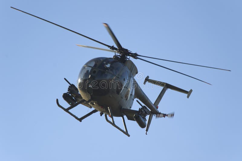 Armored Combat Helicopter stock image. Image of guard - 15096805